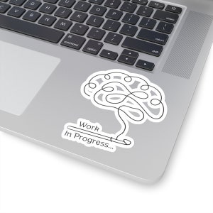 Crochet Brain Work in Progress Stickers - Etsy