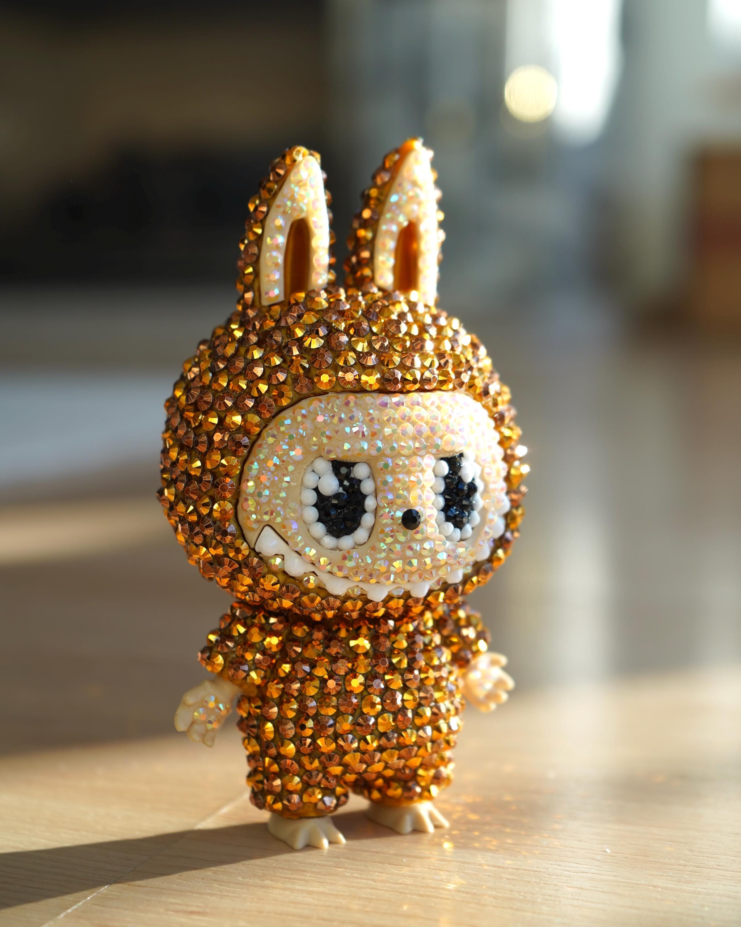 Crystallized Labubu Bag Charm: Handmade Bedazzled Pendant - Etsy