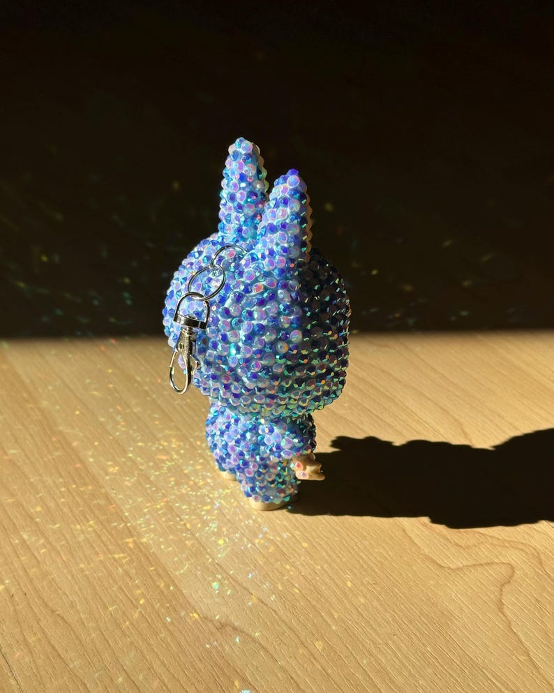 Crystallized Labubu Bag Charm: Handmade Bedazzled Pendant - Etsy