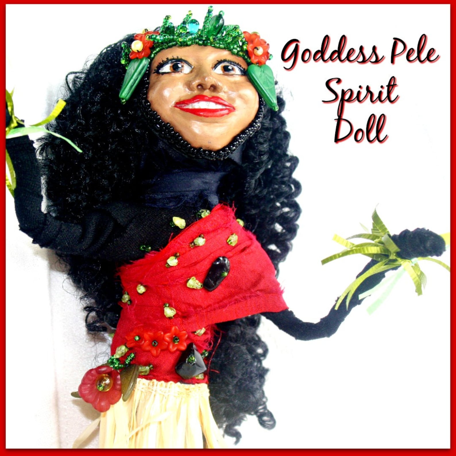Pele - Fire Goddess of Volcanoes Spirit Doll - Etsy