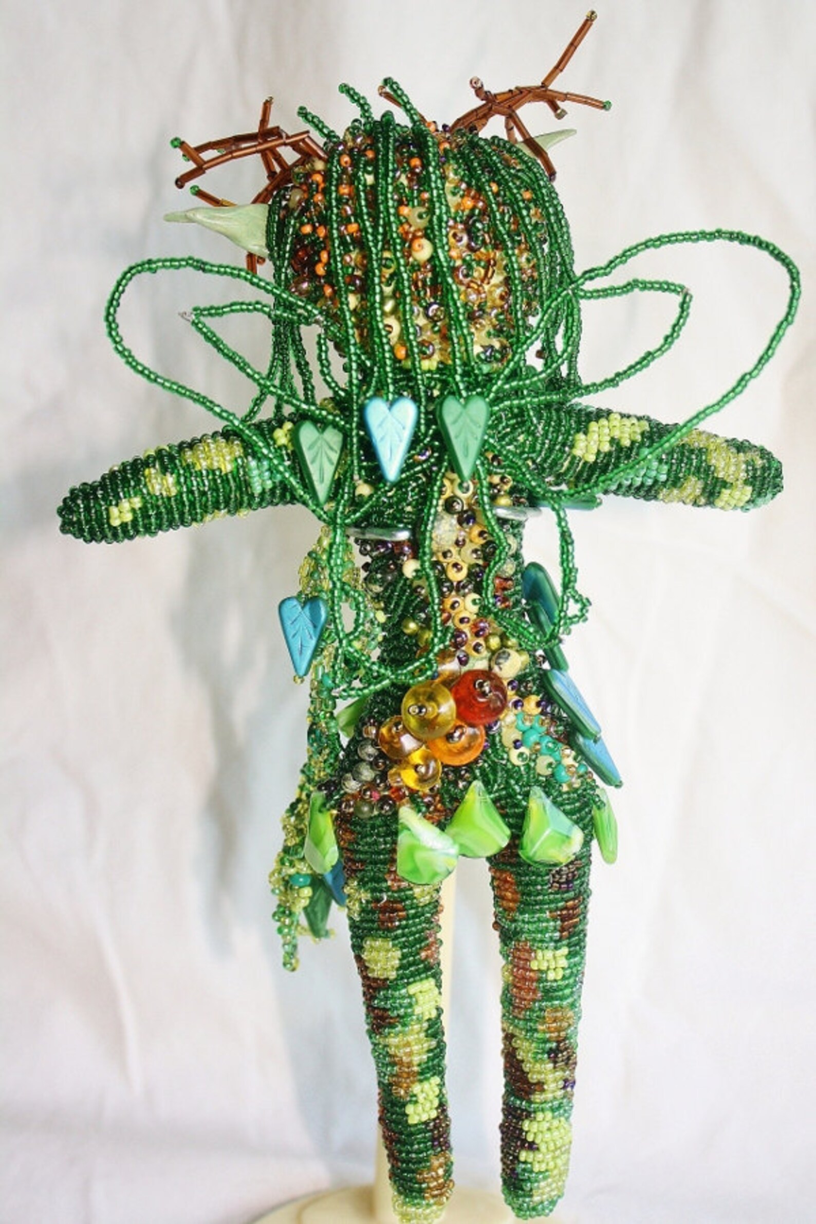 Woodland Fairy - Beaded Art Doll - Etsy