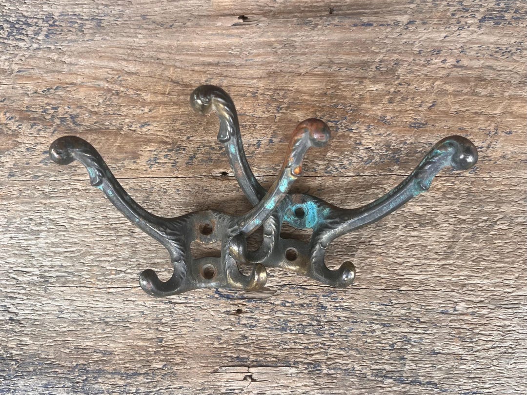 Pair of Antique Double Armed Hall Tree Hooks - Etsy