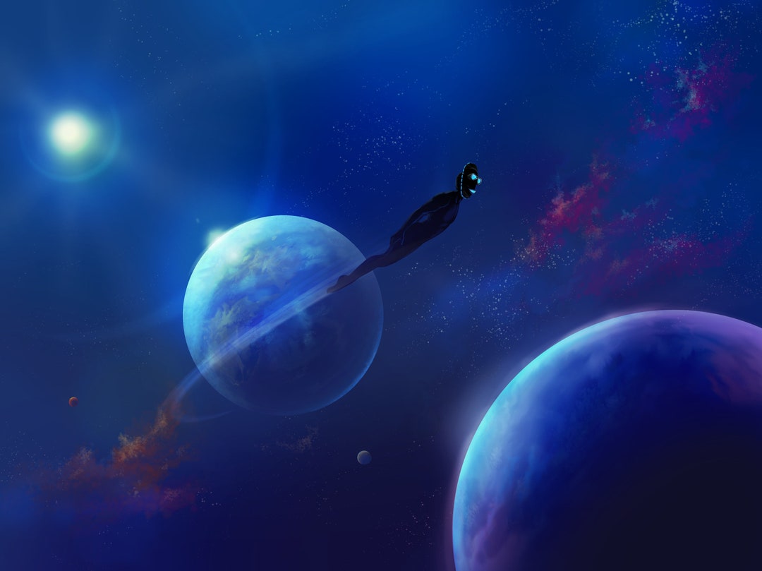 Interstellar Oz Self-portrait Flying Around Planet Orit Digital Photo ...