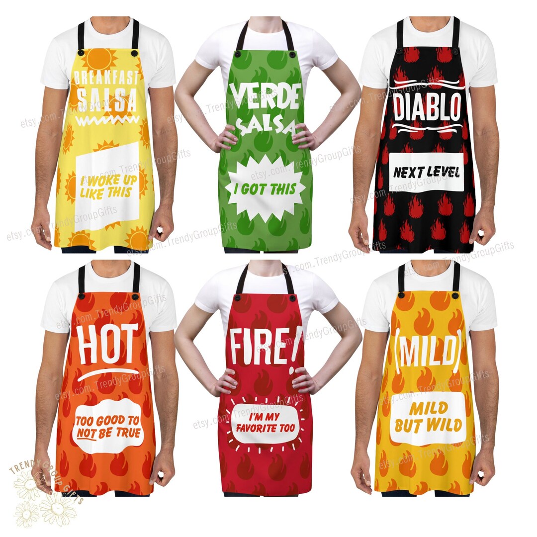 Taco Sauce Apron Group Holiday Costume for Teacher Office Holiday Taco ...
