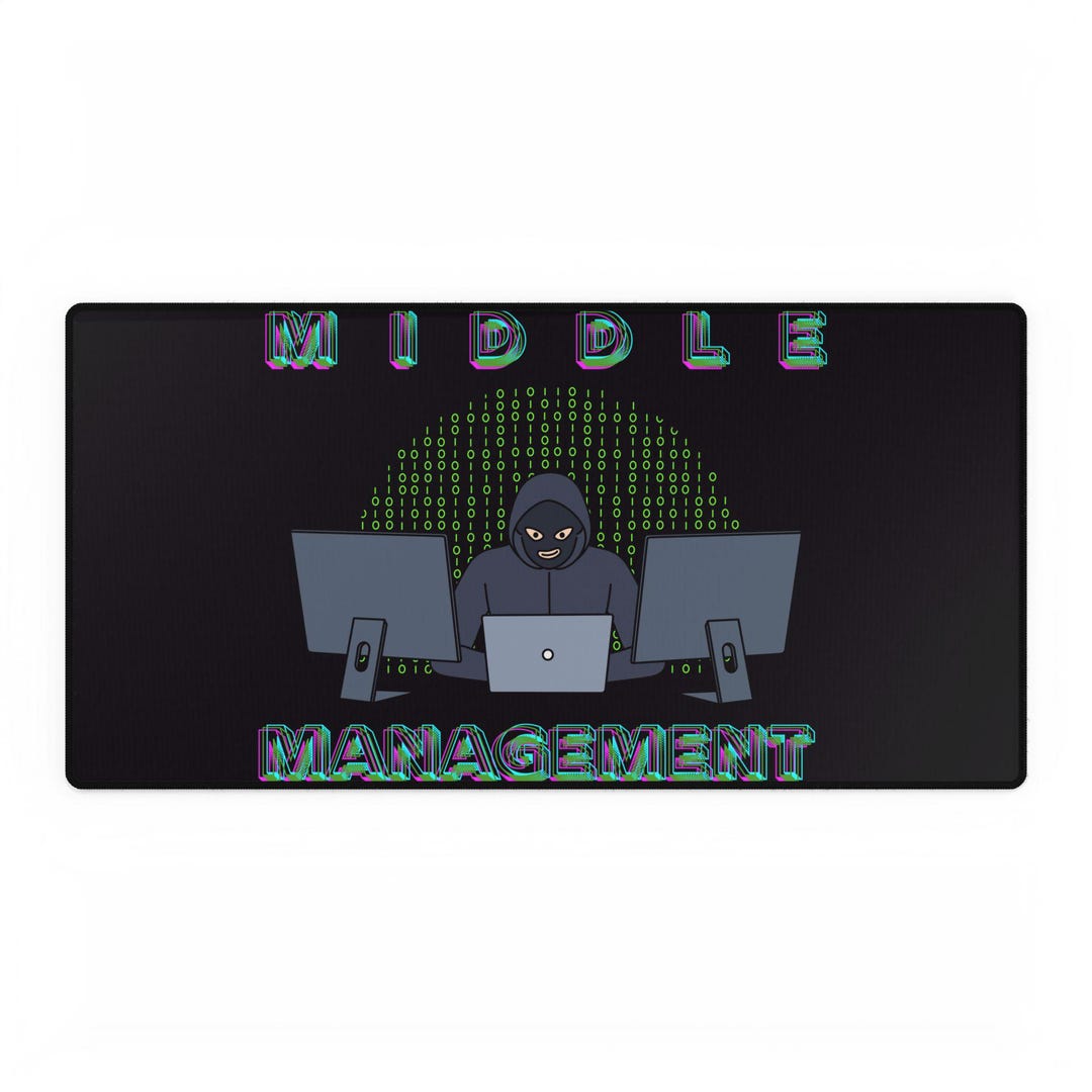 Cyber Security Enthusiast Desk Mat Funny Hacker Large Desktop Graphic ...