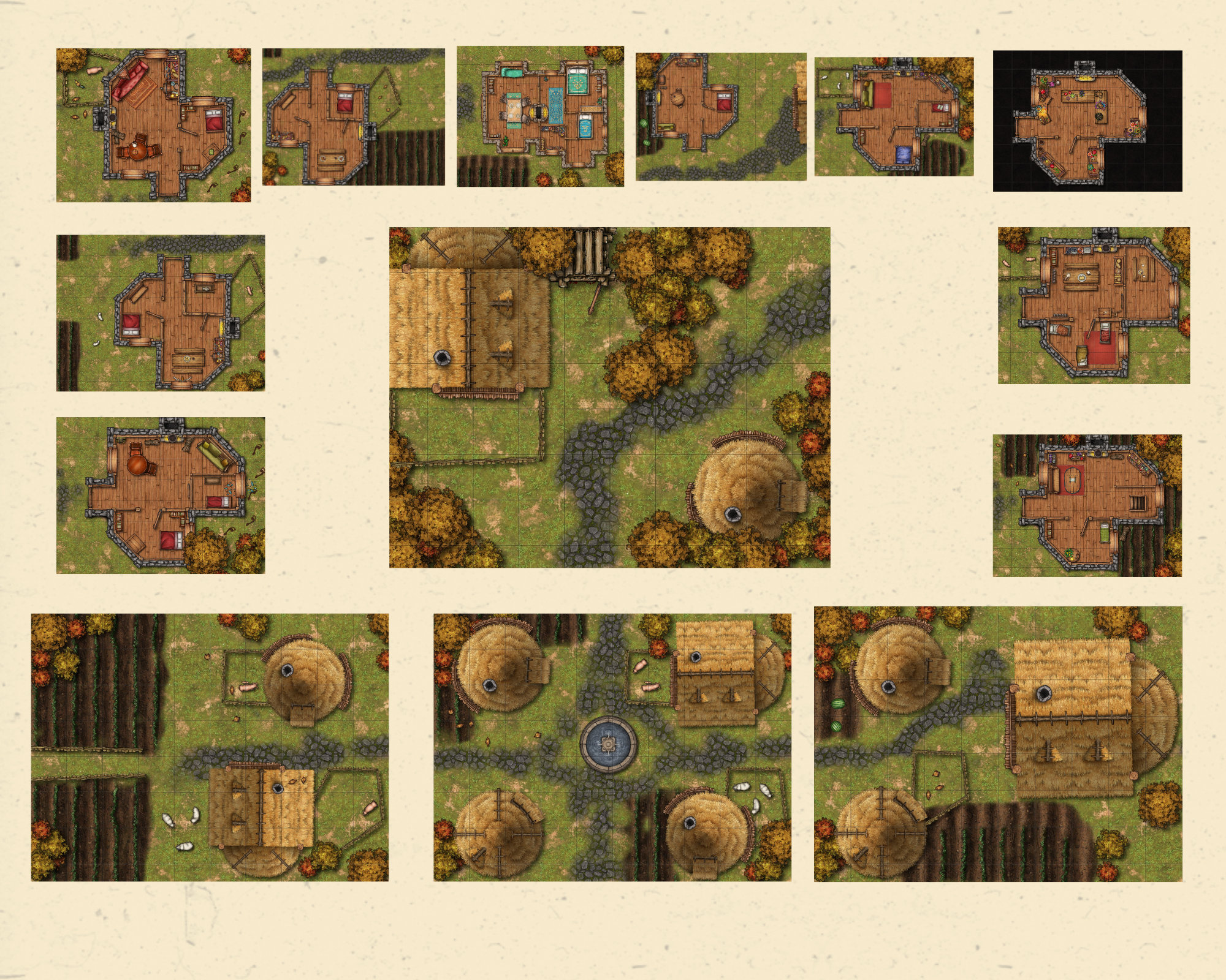 D&D HALFLING VILLAGE MAPS - Etsy