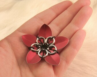 Chainmail flower | Etsy