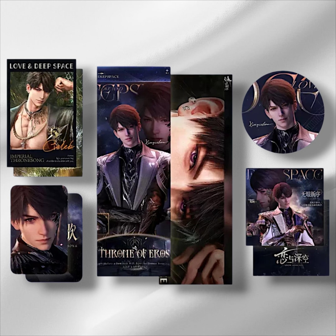 Caleb Gift Kit, Love and Deep Space Otome Game, Button Pins, Postcard ...