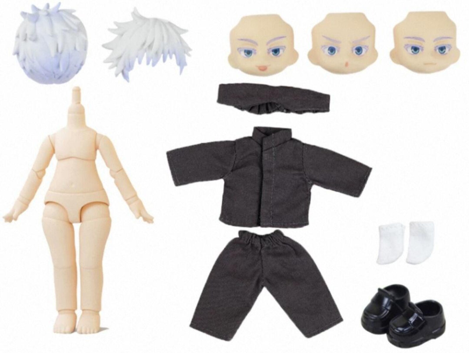 Gojo Satoru Ob11 Jujutsu Kaisen Full Doll, Anime Dressed Doll With ...