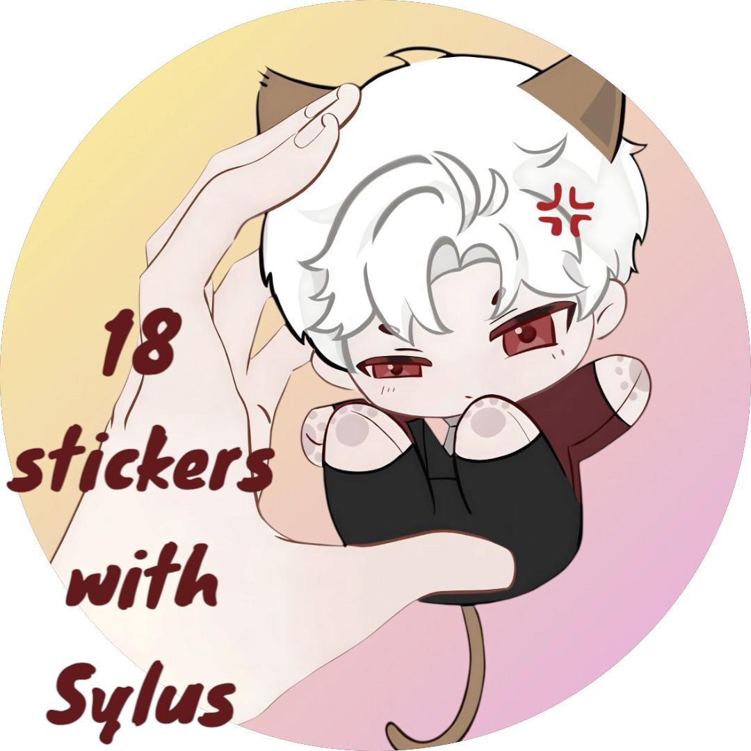 Love and Deepspace Stickers Sylus PNG 18 Designs. Printing Digital ...