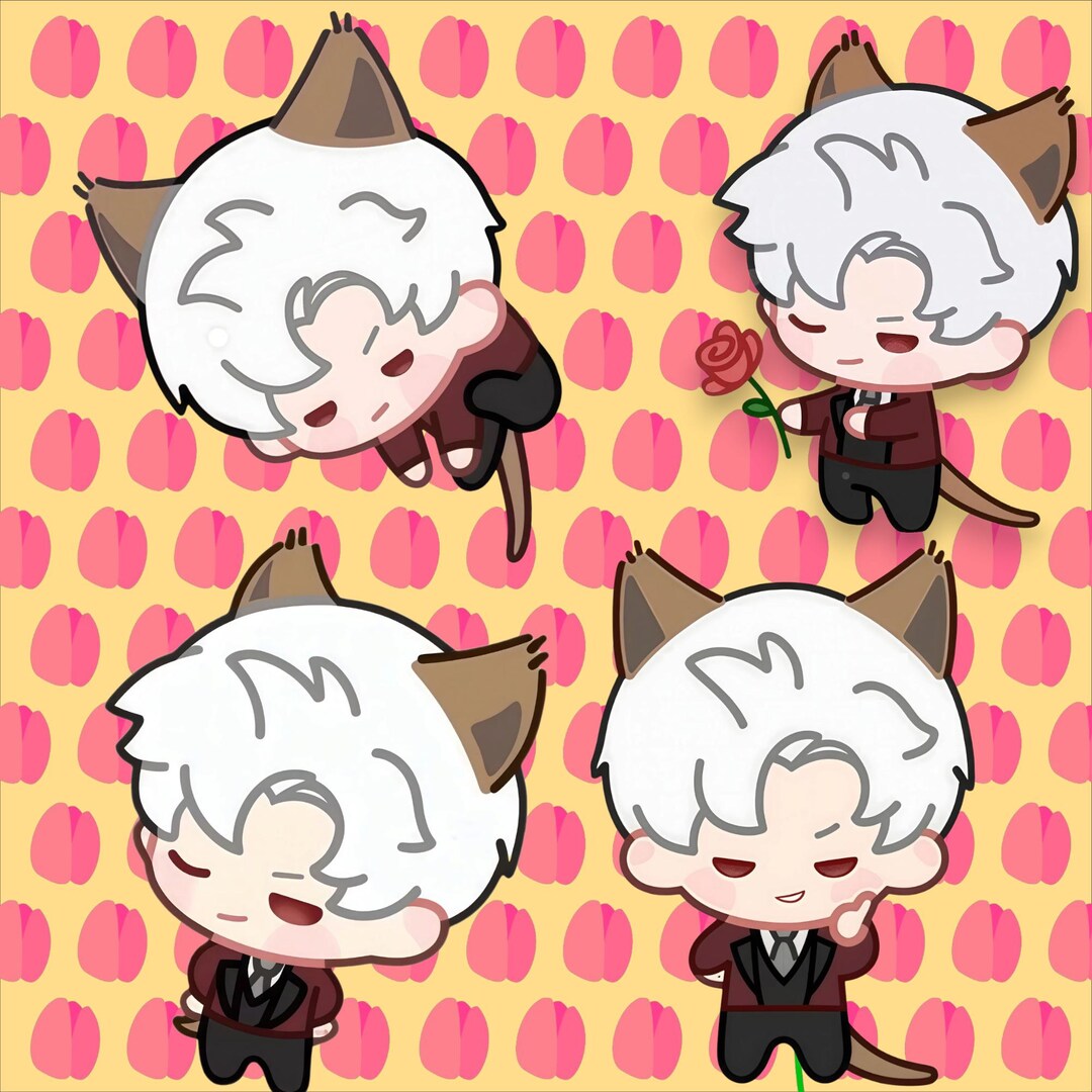 Love and Deepspace Stickers Sylus PNG 20 Designs. Printing Digital ...