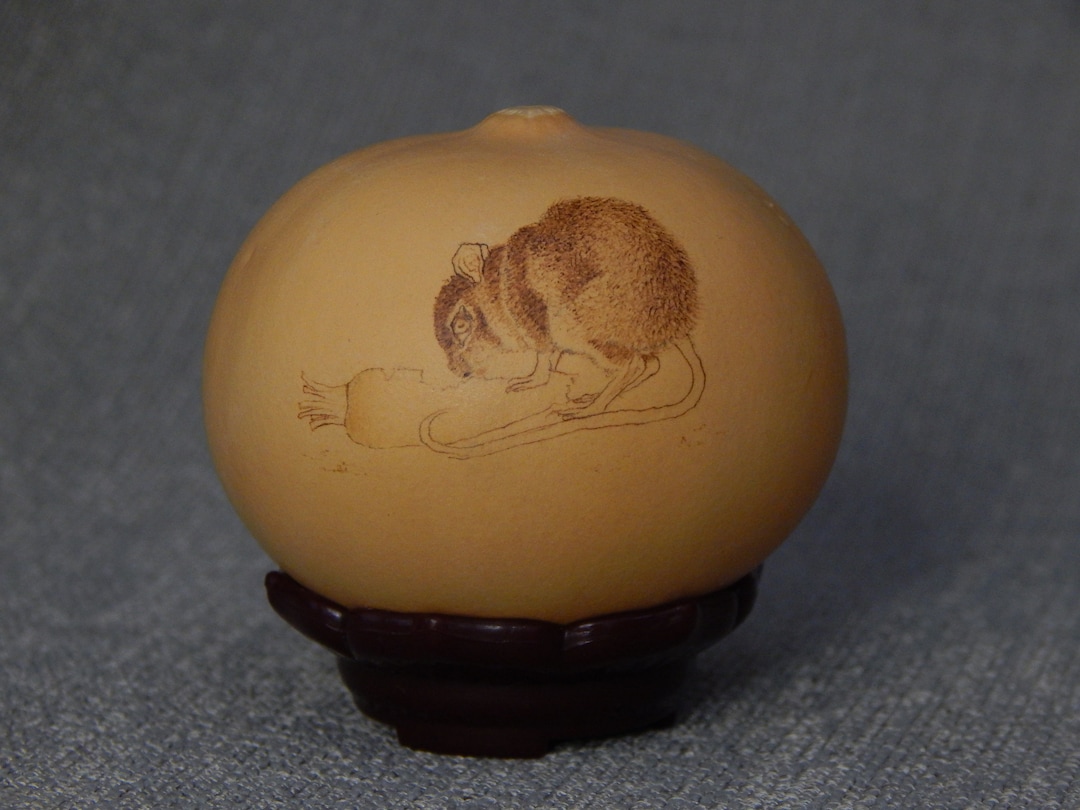 Gourd Calabash Pyrography Gift Little Mouse - Etsy