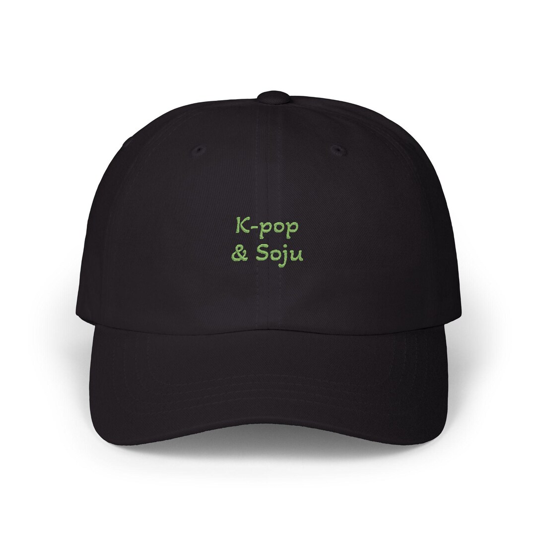 Funny Kpop & Soju Embroidered Minimalist Cap, Kpop Hat, Gift for Kpop ...