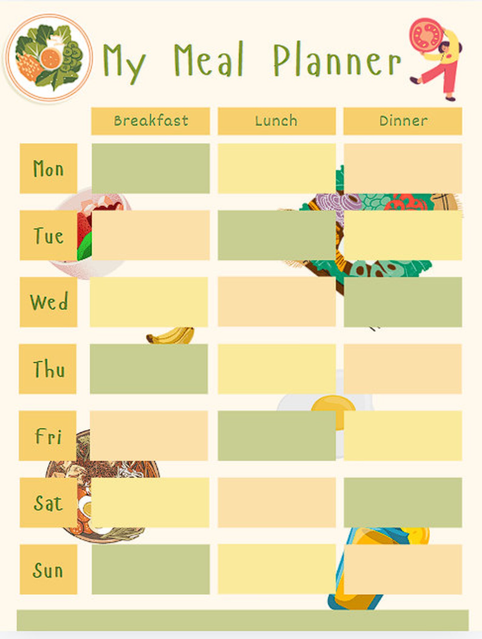 Planner, Meal Planner,weekly Planner,monthly Planner,meal Prep,diet ...