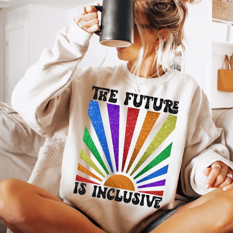 The Future is Inclusive Png, LGBTQ Png, Pride Month Png, Rainbow Pride ...
