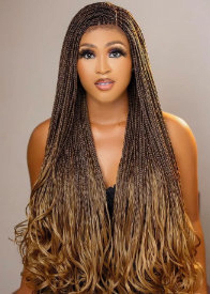 French Curl Braided Wig - Etsy