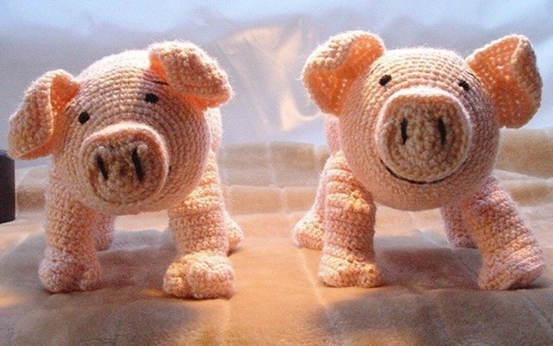 Amigurumi Pig Talisman Animal - Etsy