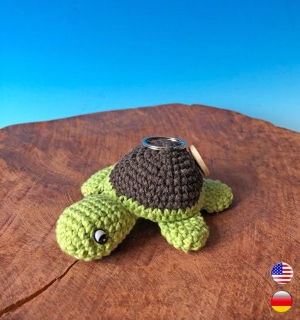 Turtle Keychains, Crochet Pattern - Etsy