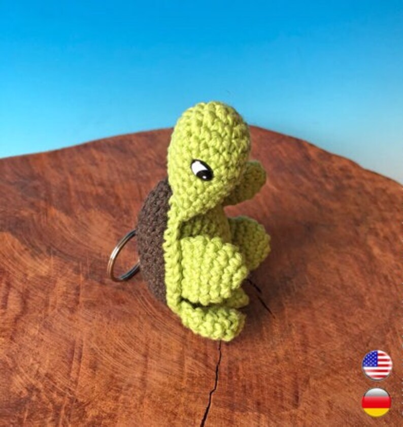 Turtle Keychains, Crochet Pattern - Etsy