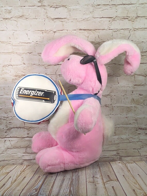 Vtg 80's Energizer Bunny Pink Promotional Plush Bunny | Etsy