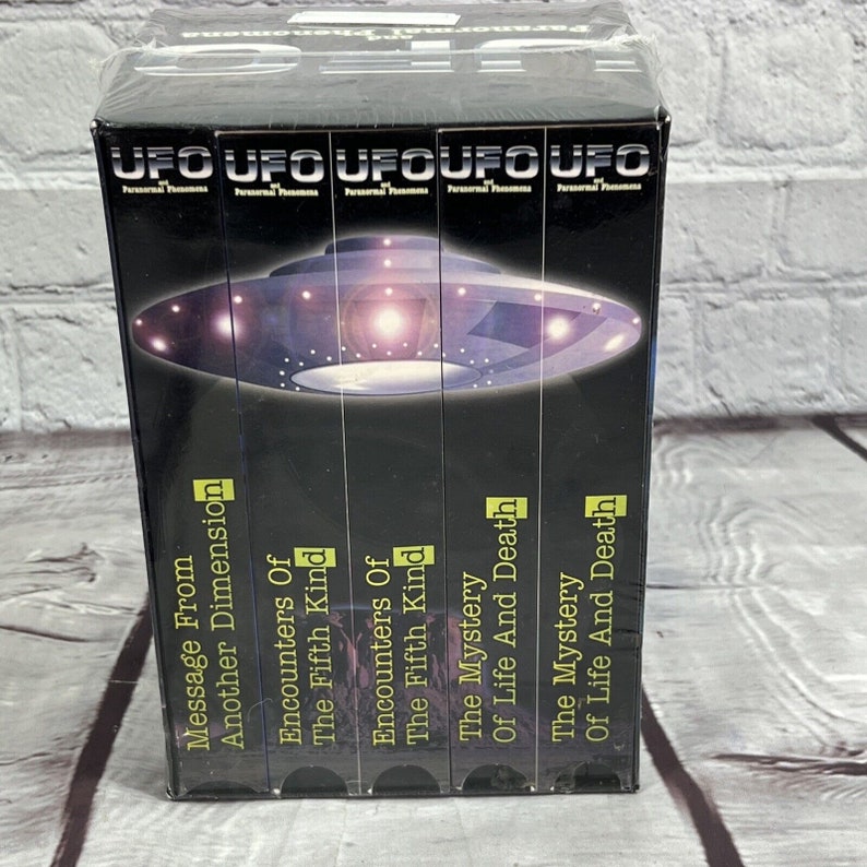 UFO and Paranormal Phenomena VHS 5 Tape Box Set 1996 Investigations Sci ...