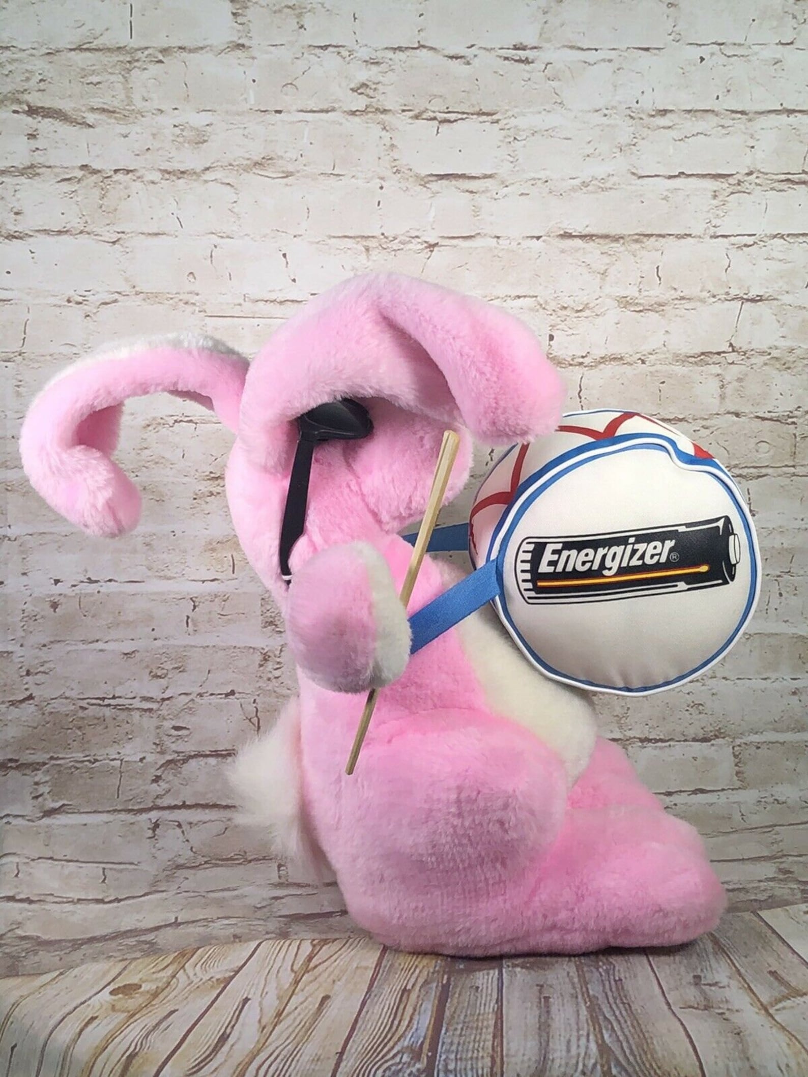 Vtg 80's Energizer Bunny Pink Promotional Plush Bunny Large 24'' Tall ...