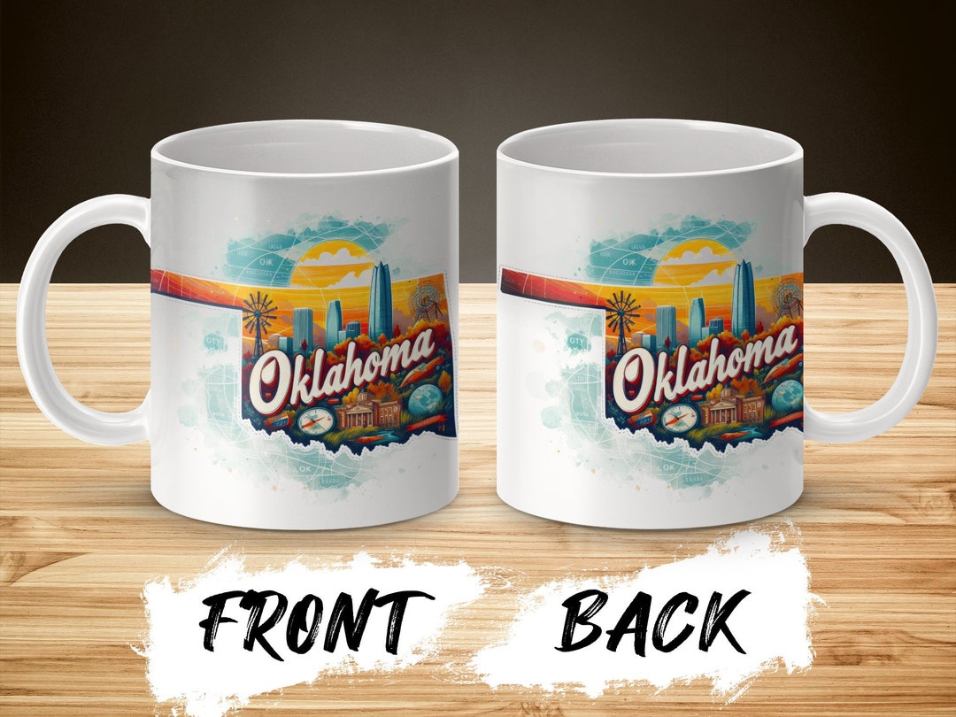 Oklahoma Mug Wrap Digital Download, Oklahoma Mug Design, 15oz and 11oz ...
