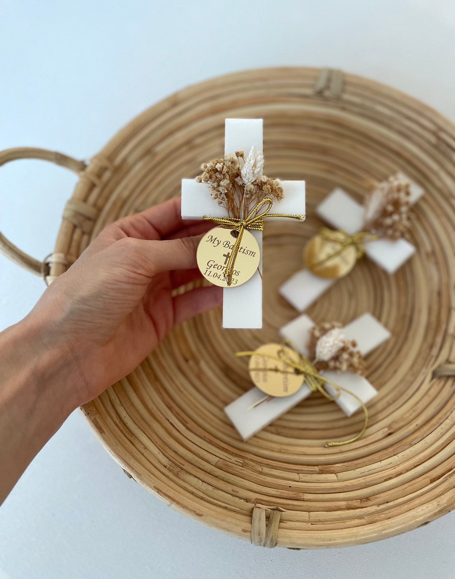 Personalized Baptism Party Favors, Baptism Cross Magnet, Holy Communion ...