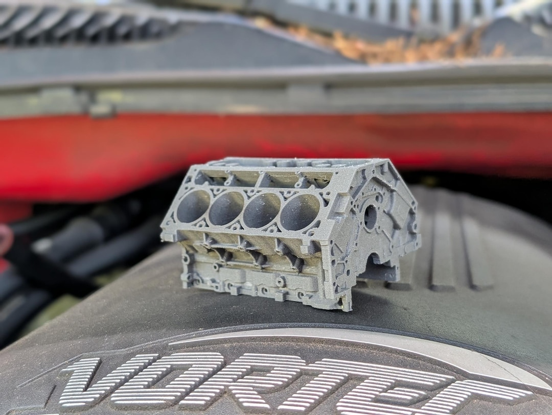Iron LS3 V8 Engine Block Model: 3D Printed Chevy Decoration - Etsy
