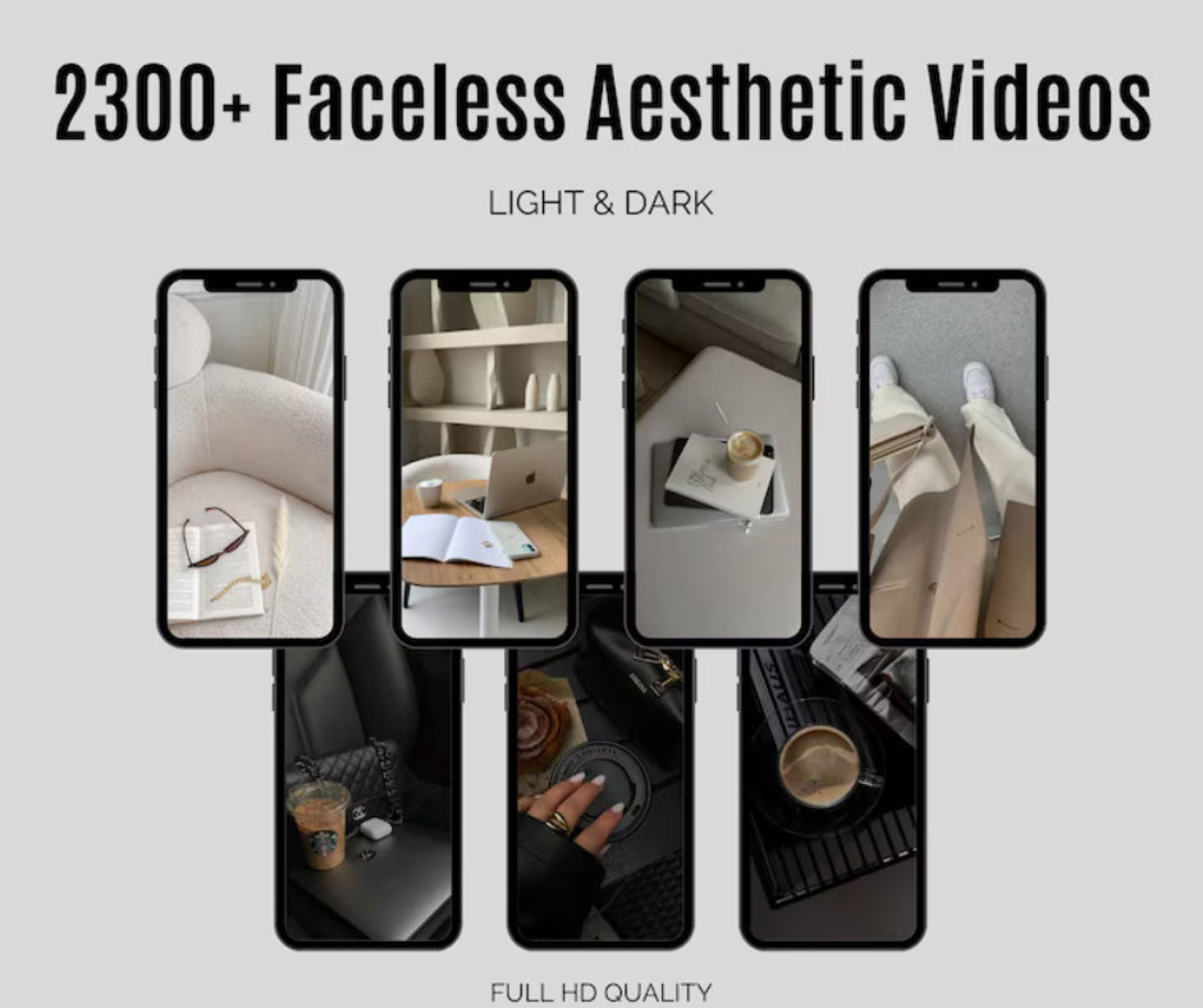 7000+ FACLESS Aesthetic Videos for Instagram Reels, Minimalist Faceless ...