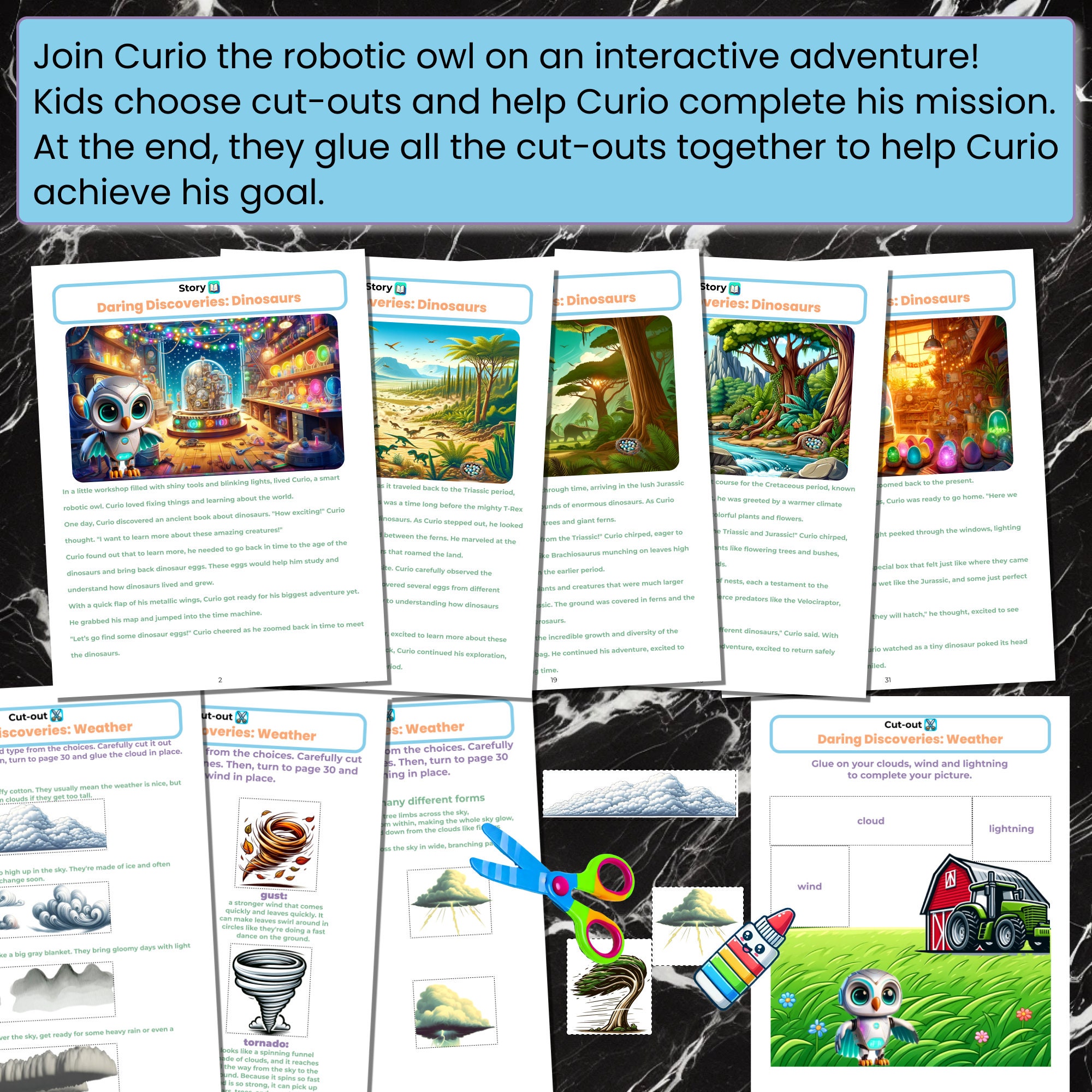 Interactive Cars Activity Book for Kids, Montessori Kindergarten ...