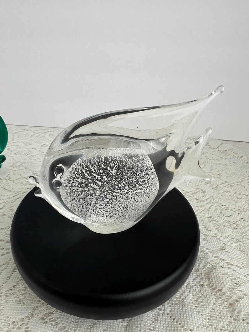 Set of 3 Murano Glass Fish Figurines – Hand Blown Art Deco Glass ...