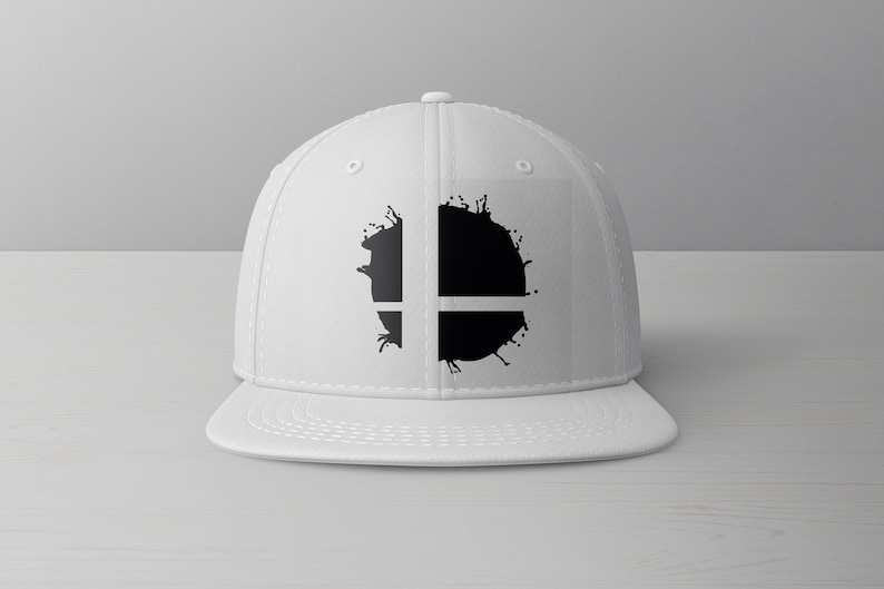 Hat Smash Bros. Paint Splatter Snapback Cap White, Embroidered, Unique ...