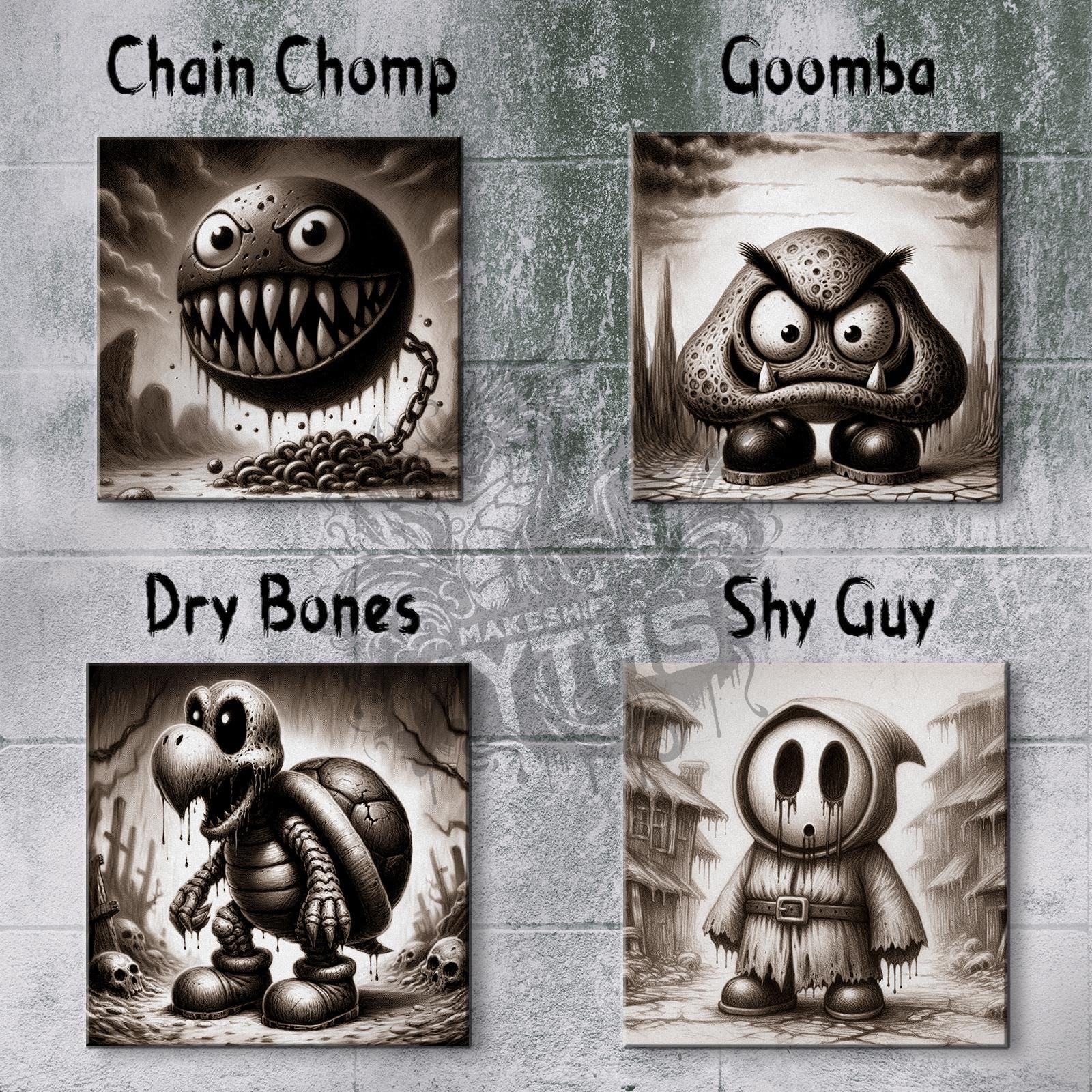 Magnetic Monsters: the Villains of Super Mario Magnets, 20 Unique ...