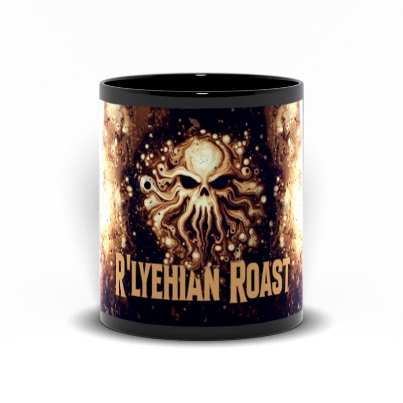 Cthulhu Coffee Mug: R'lyehian Roast, Funny Horror Lovecraft Cup - Etsy
