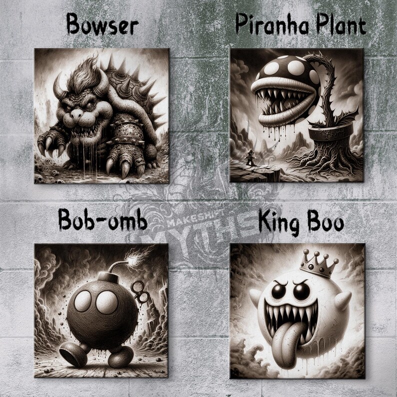 Magnetic Monsters: the Villains of Super Mario Magnets, 20 Unique ...