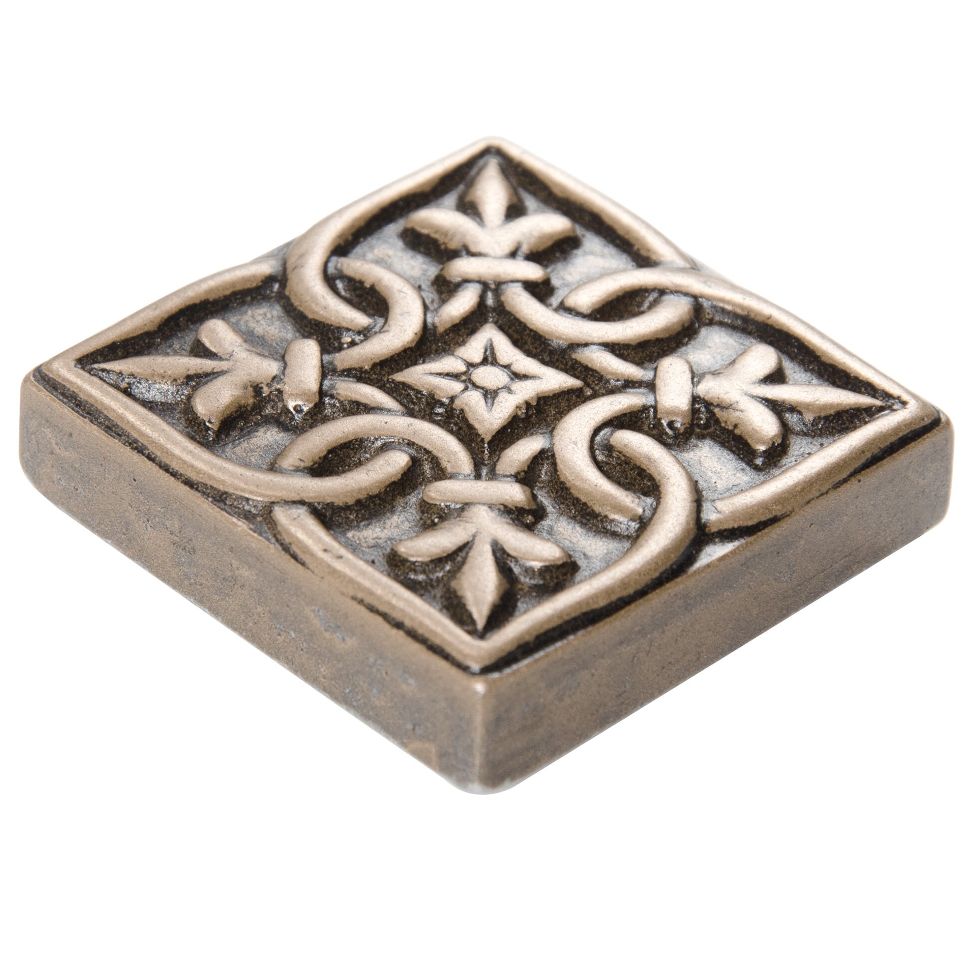 SET of 8 Pcs/box - Handmade Decorative Insert Metal Tile 2"x2" Bronze ...
