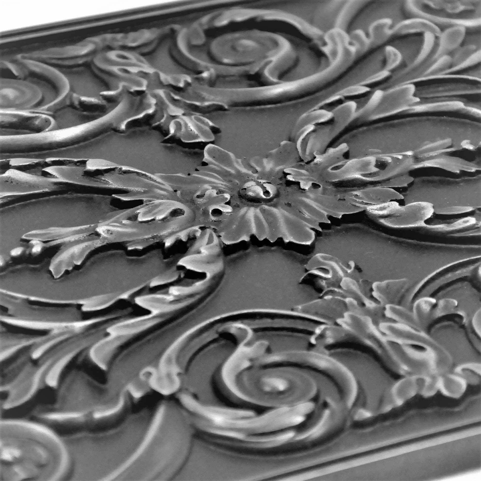 Handmade Backsplash Tile for Kitchen and Fireplace Metal Mural Wrought ...