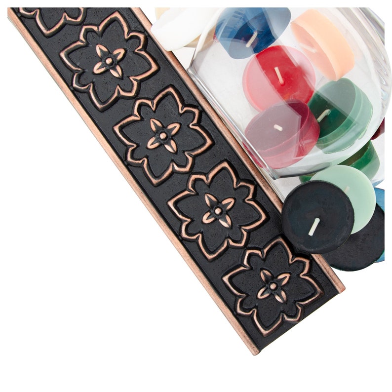 Handmade Decorative Border Accent Tile Oil Rubbed Bronze 2.5x12 5 ...