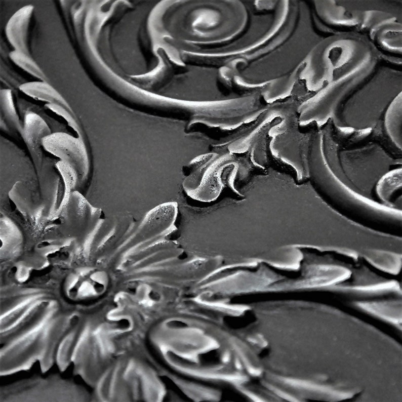 Handmade Backsplash Tile for Kitchen and Fireplace Metal Mural Wrought ...