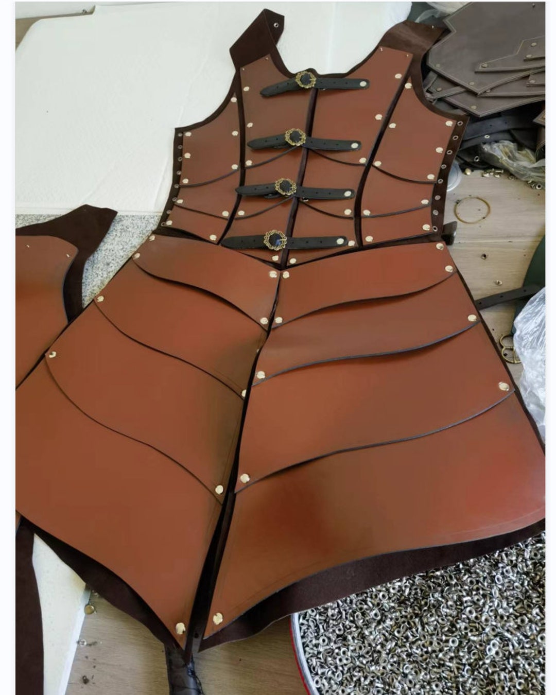 Viking Warrior PU Leather Chest Armor - Etsy