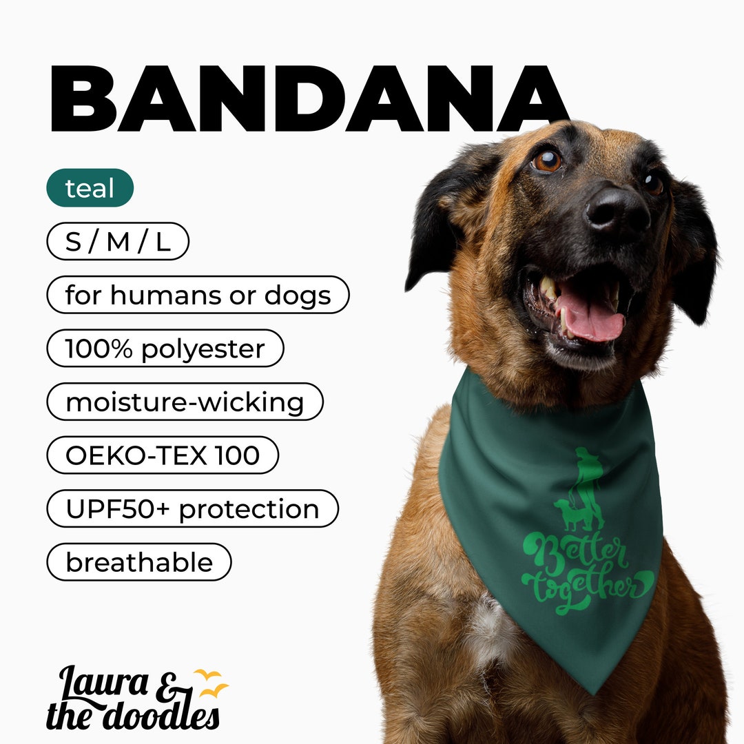 Dog Bandana Summer Hiking With a Dog Better Together Pet Neckwear Dog ...