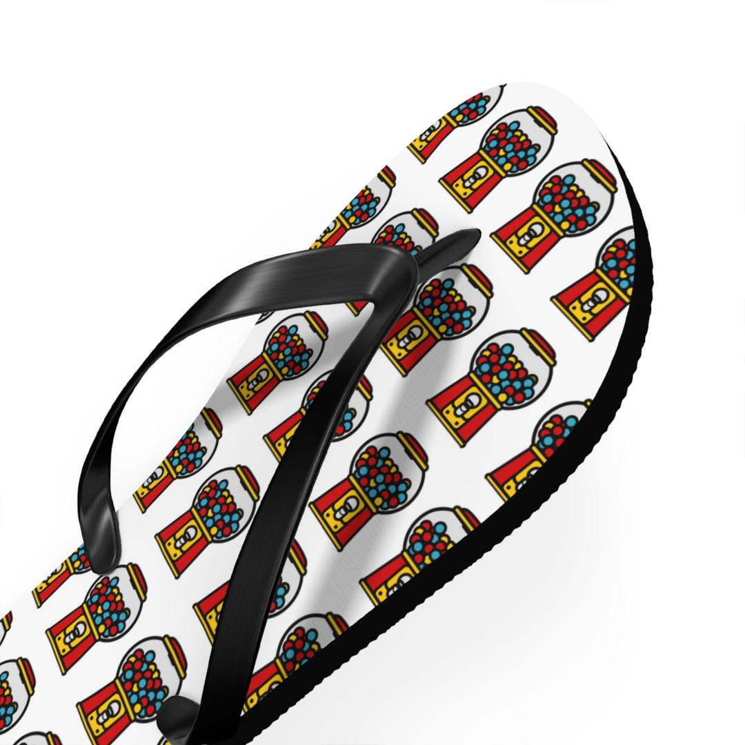 Gumball Machine Flip Flops: Fun Summer Beach Shoes - Etsy