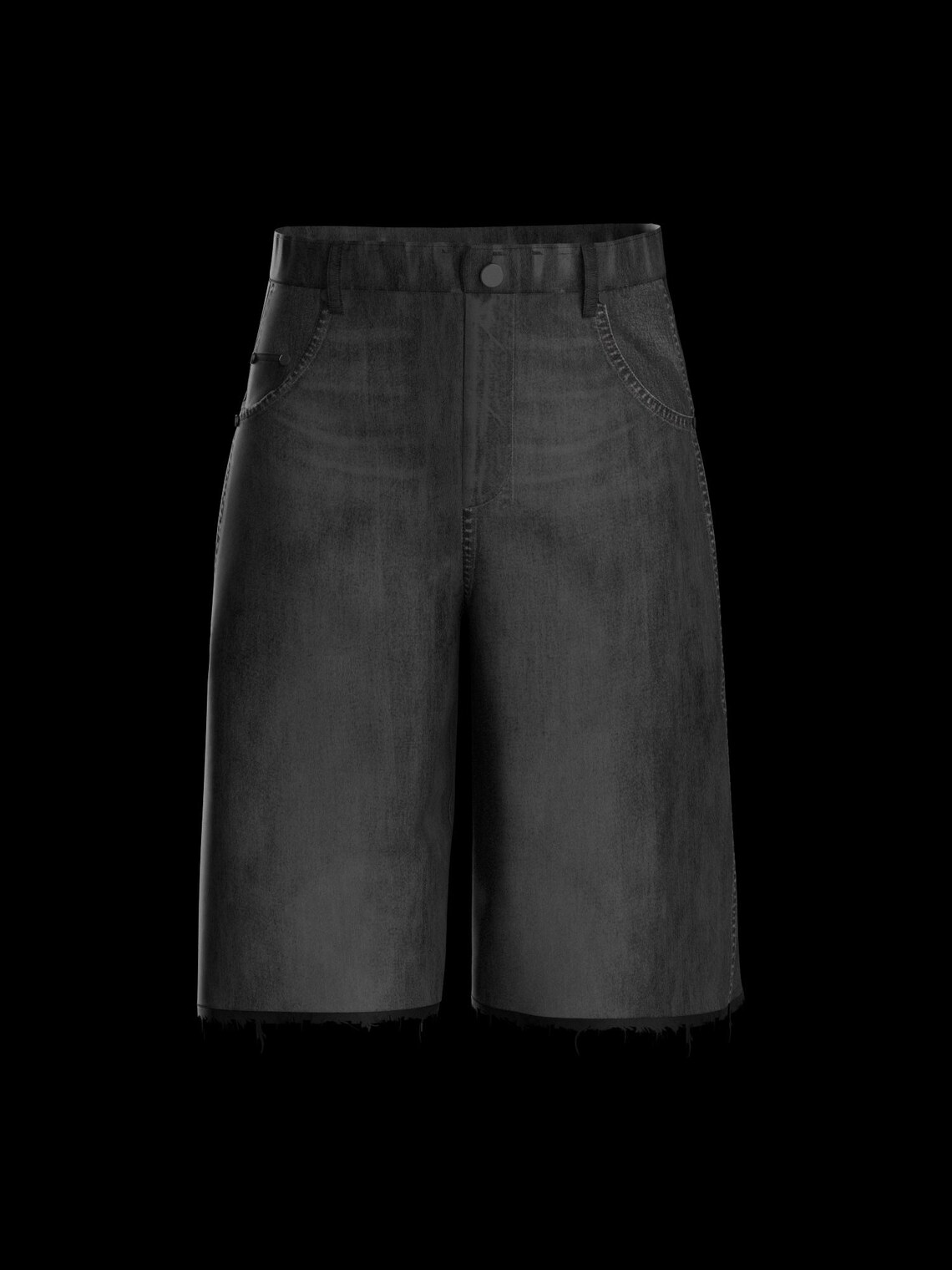 3D MALE DENIM SHORT - CLO3D - Digital - 3D Short - 3D Jean - 3D Digital ...