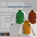 3D Male Raglan Varsity Jacket: Digital Garment (obj, Fbx, Zprj) - Etsy