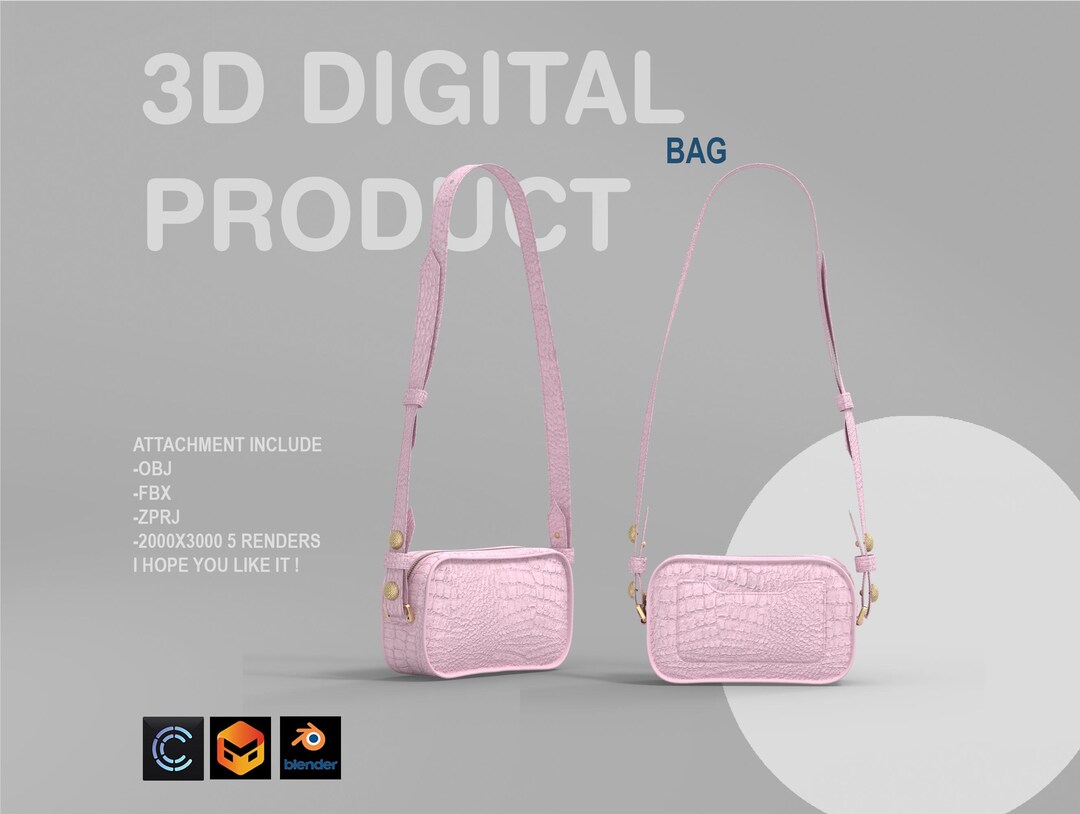 3D BAG - CLO3D - DIGITAL - 3D Purse - 3D Digital Garment - Marvelous ...