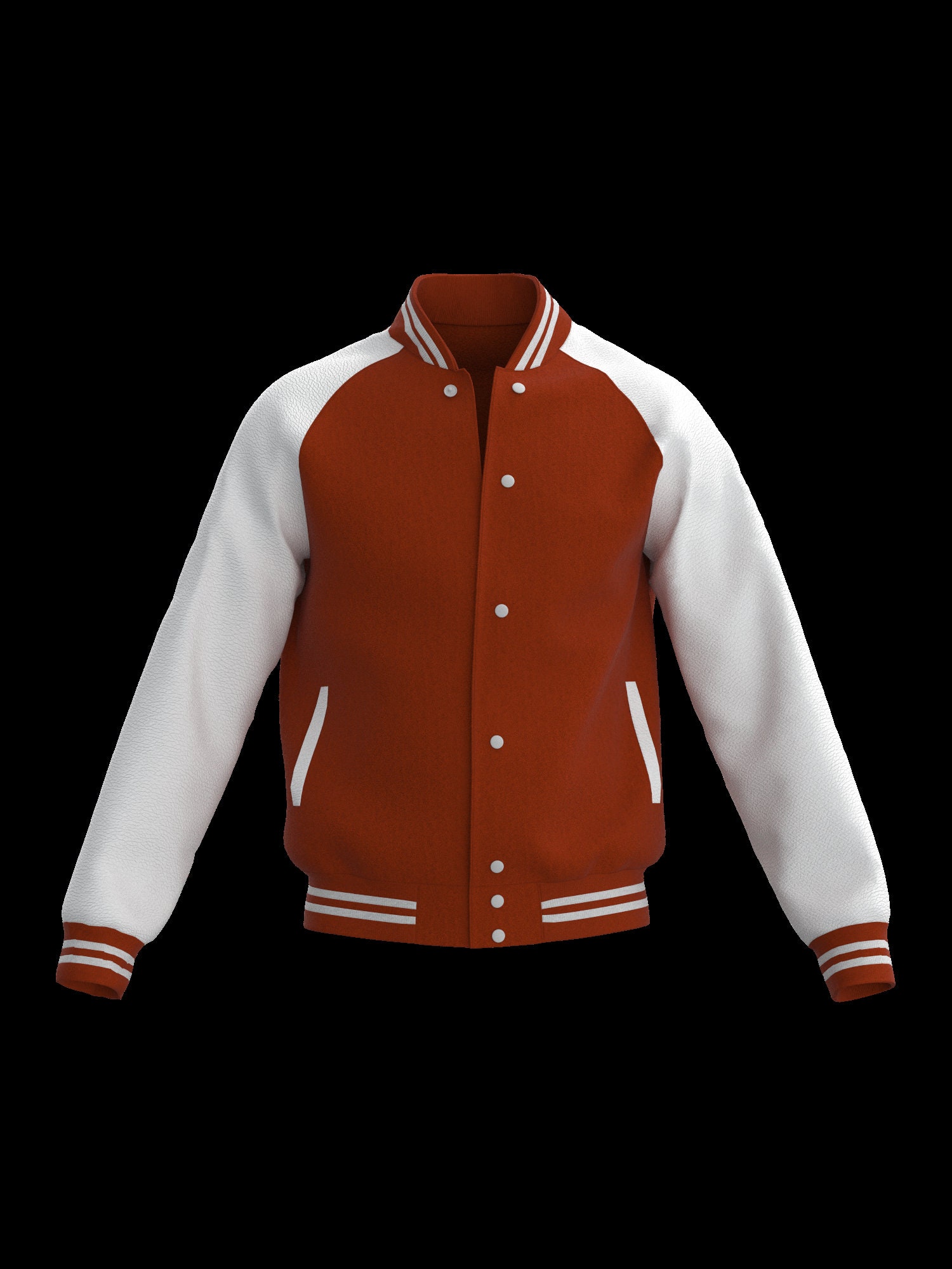 3D Male Raglan Varsity Jacket: Digital Garment (obj, Fbx, Zprj) - Etsy