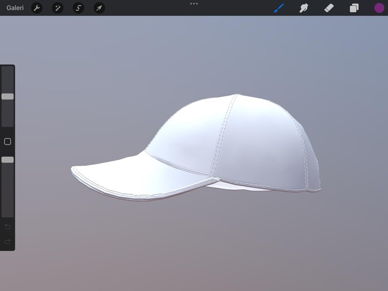 3D Cap Mockup – Customizable Hat Model for CLO3D, Procreate & Blender ...