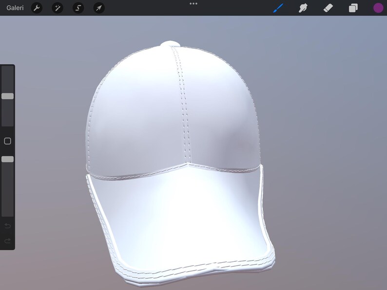 3D Cap Mockup – Customizable Hat Model for CLO3D, Procreate & Blender ...