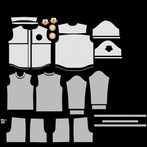 3DSHIRT SHORT Long Sleeve CLO3D Digital 3D Digital Garment Marvelous ...